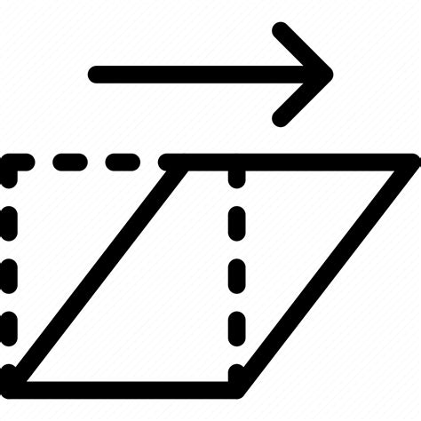 Arrow Design Right Skew Transform Icon Download On Iconfinder