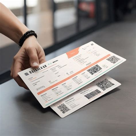 Boarding Pass Flyer Mockup Ai Generated Premium Ai Generated Image
