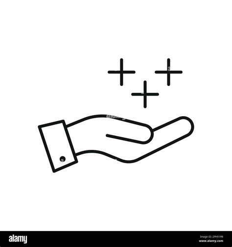 Value Added Icon Service Offer Symbol Line Icon Isolated On White Background Simple Abstract