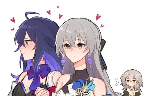 Trailblazer Stelle Bronya Rand And Seele Honkai And More Drawn By Indyskyi Danbooru