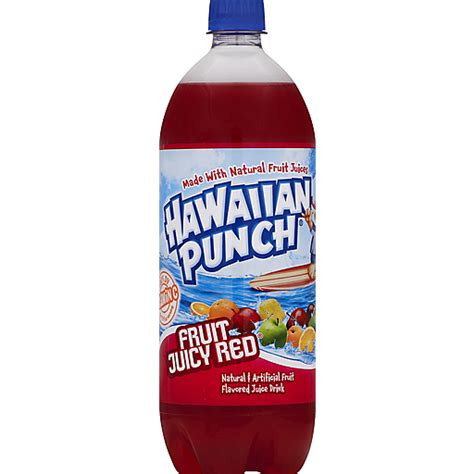 Hawaiian Punch Fruit Juicy Red 1 L Bottle Soft Drinks Oak Point Market