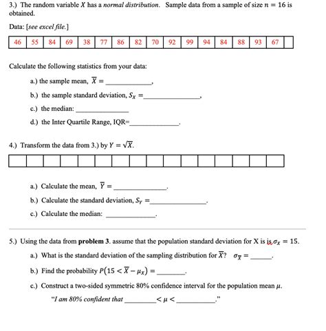 Solved 3 The Random Variable X Has A Normal Distribution