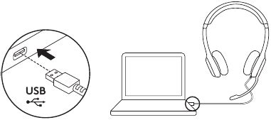 Logitech Usb Computer Headset With Noise Canceling Mic Manual Manualslib