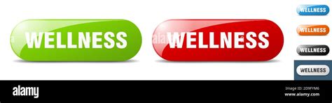 wellness button sign key push button set stock vector image and art