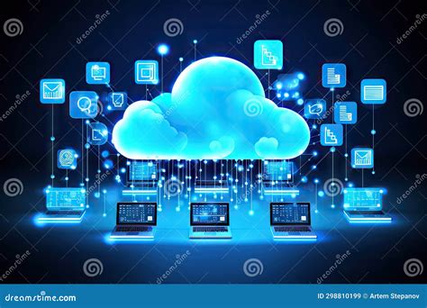 Cloud Technology Data Network Transfer Cloud Computing Digital
