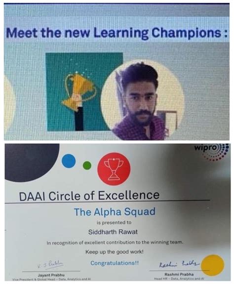 Siddharth Rawat On Linkedin It Has Been 10 Months Since I Began My Journey With Wipro As A