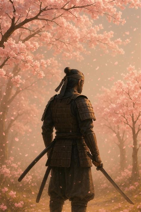 Samurai Sakura 4k Wallpaper Pack Japanese Phone Backgrounds Digital