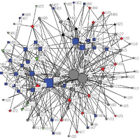 Main Nodes For Degree Centrality Betweenness Centrality Handa Role Download Table