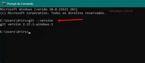Visualizar versão e atualizar o Git no Windows