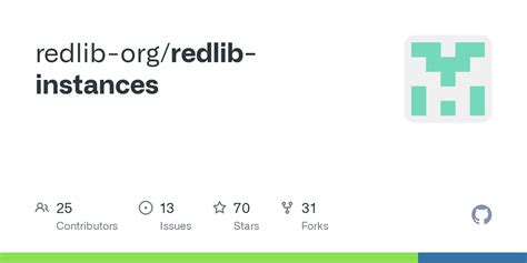 Github Redlib Orgredlib Instances