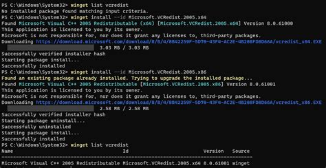 Vcredist Packages Are Not Differentiated By Their Architecture In Ids · Issue 2893 · Microsoft