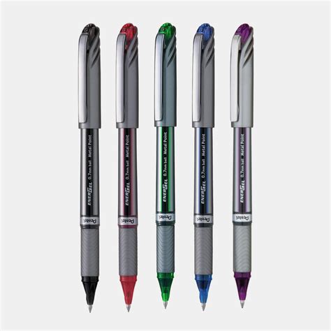 펜텔 뉴 에너겔 메탈포인트 볼펜 Bl27 07mm 문구랜드