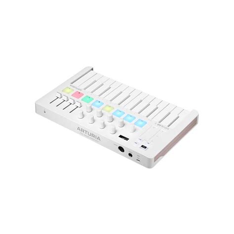 Arturia Minilab 3 Alpine White 25 Note Slim Key Usb C Midi Controller Keyboard With Midi