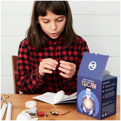 Набор для опытов и физических экспериментов своими руками для детей Wow How Катушка Теслы
