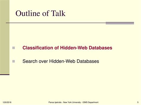 classifying and searching hidden web text databases ppt download