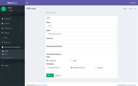 Laravel Backpack Permissionmanager Larablocks