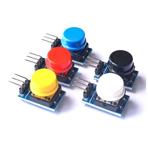 Yellow Electronic Building Blocks Big Key Button Module High Level