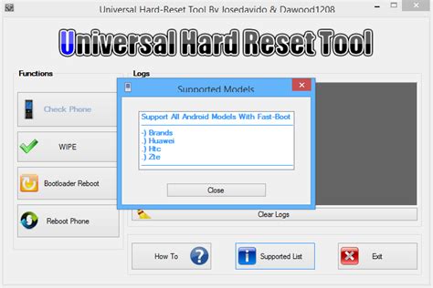 Universal Hard Reset Tool By Josedavido Dawood