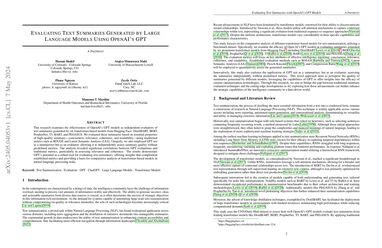 Evaluating Text Summaries Generated By Large Language Models Using