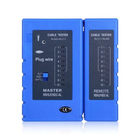 Dual Power Supply Network Cable Tester For Rj Rj Rj Eur Picclick Fr