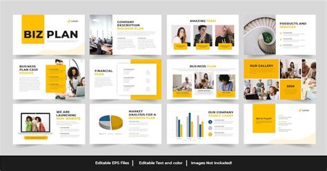 Бизнес презентация шаблоны презентаций Powerpoint Премиум векторы