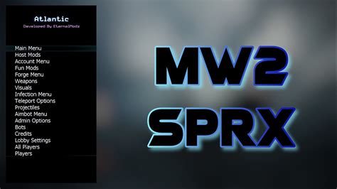 GitHub EternalModz Atlantic MW SPRX My First SPRX Mod Menu Made For Modern Warfare On
