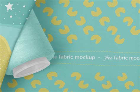 Folded Fabric Mockup For Textile And Pattern Designers Psd