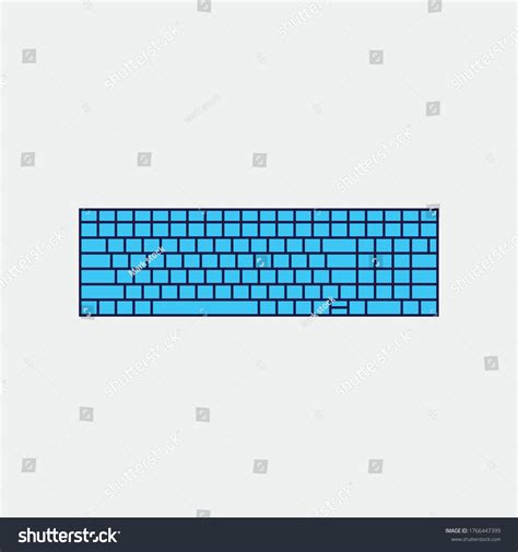 Keyboard Vector Icon Typing Input Device Stock Vector Royalty Free