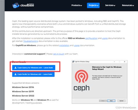 Cephfs挂载到windows上（ceph文件存储）ceph Windows Csdn博客
