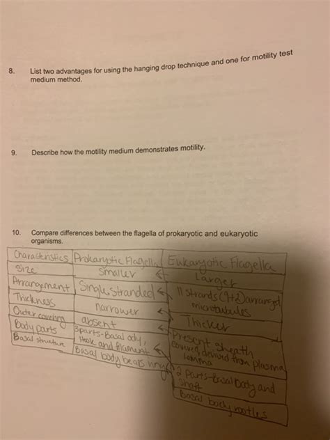 Solved Observations From Motility Test Medium Use Color