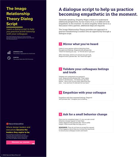 Chief Design Officer School • A Handy Dialogue Script To Practice Active Listening With Your