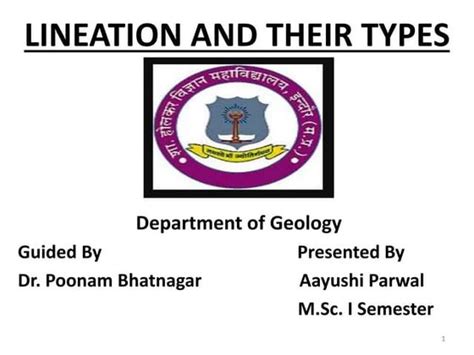 Lineation Pptx Geology Science