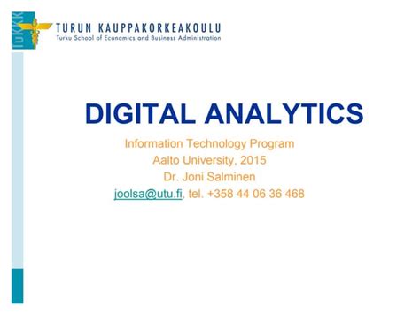 Digital Analytics Visualization Lecture 5 Pdf