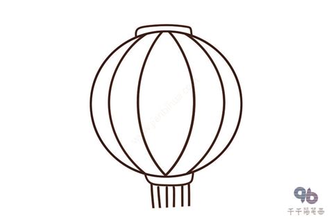 圆形巧画 红灯笼简笔画零基础学画简笔画