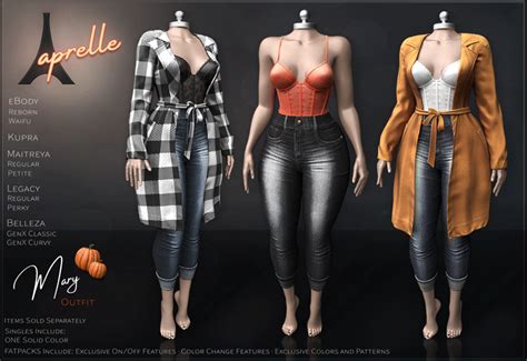 Second Life Marketplace Aprelle Mary Outfit Demo