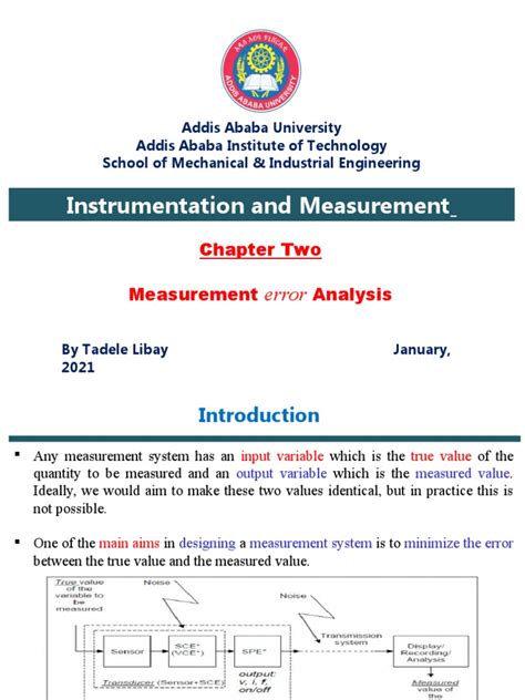 Chapter 02 Measurement Error Analysis Pdf Accuracy And Precision Standard Deviation