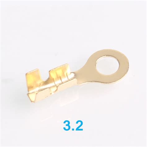 50pcs Open Barrel Wire Crimp Copper Terminal Connerctor Non Insulated Ring Lugs Crimp Cable