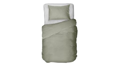 Kayori Ine Dekbedovertrek Olijfgroen Smulderstextielbe