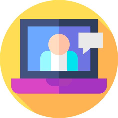 Personal Assistant Flat Circular Flat Icon