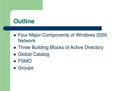Ppt Microsoft Active Directory Overview Powerpoint Presentation Free Download Id4321219