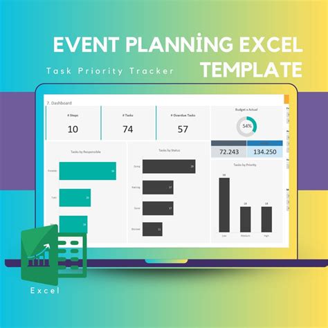 Event Planning Excel Template Organize Your Next Event With Ease Etsy