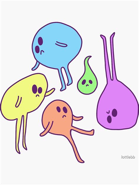 Sad Blobs Sticker By Lottiebb Redbubble