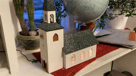 wooden church with lights and music r arduinoprojects