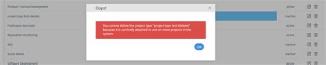 show list of offending projects in the error popup use case again for