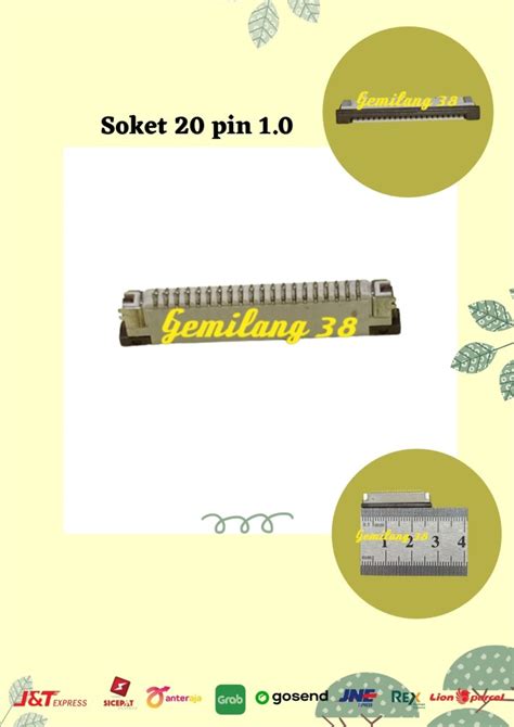 Jual Soket Konektor 20 Pin 1 0 Socket Flexible Ffc Fpc Socket Clamshell Jakarta Barat