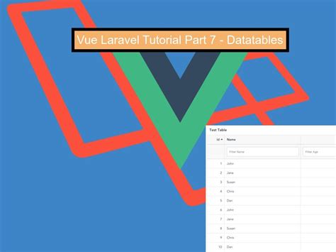 Private Vue Laravel Tutorial Part 7 Datatables Rlaraveltutorials