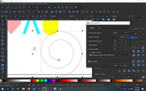 The Object Is Not Duplicating Accordingly In The Spiral What Is Happening Here R Inkscape