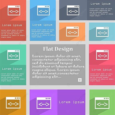 Icon Depicting Code Signing Symbol Of A Programmer Collection Of Colored Buttons Photo