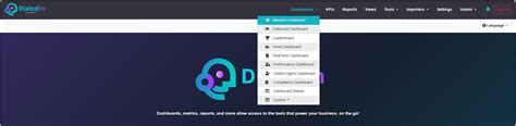 Dialedin Management Portal Dashboards
