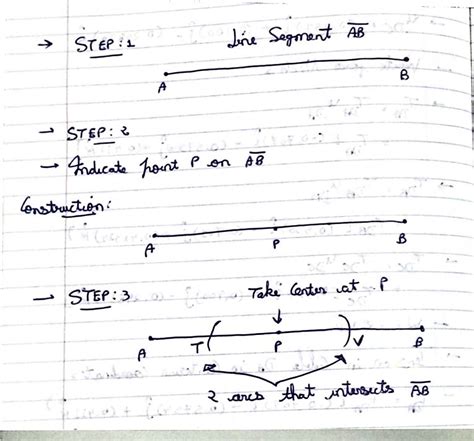 Solved Step 1 Draw A Line Segment On Your Paper Using A Straightedge Course Hero